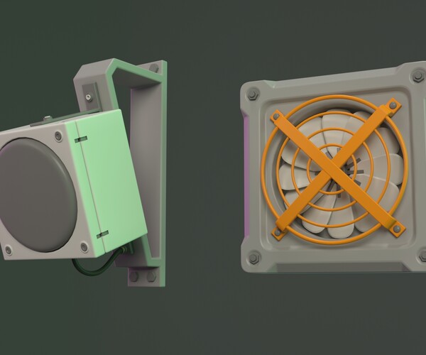 ArtStation - Wall Electric Props 1 - 20 pieces | Resources