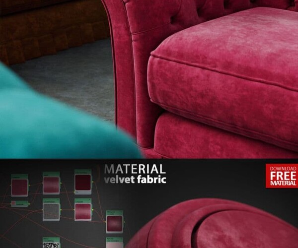 ArtStation - Velvet Material V-RAY (animations and photos) | Game Assets
