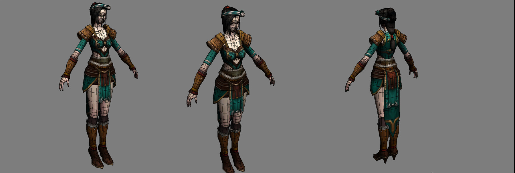 ArtStation - Cloth Set - Female 03 | Game Assets