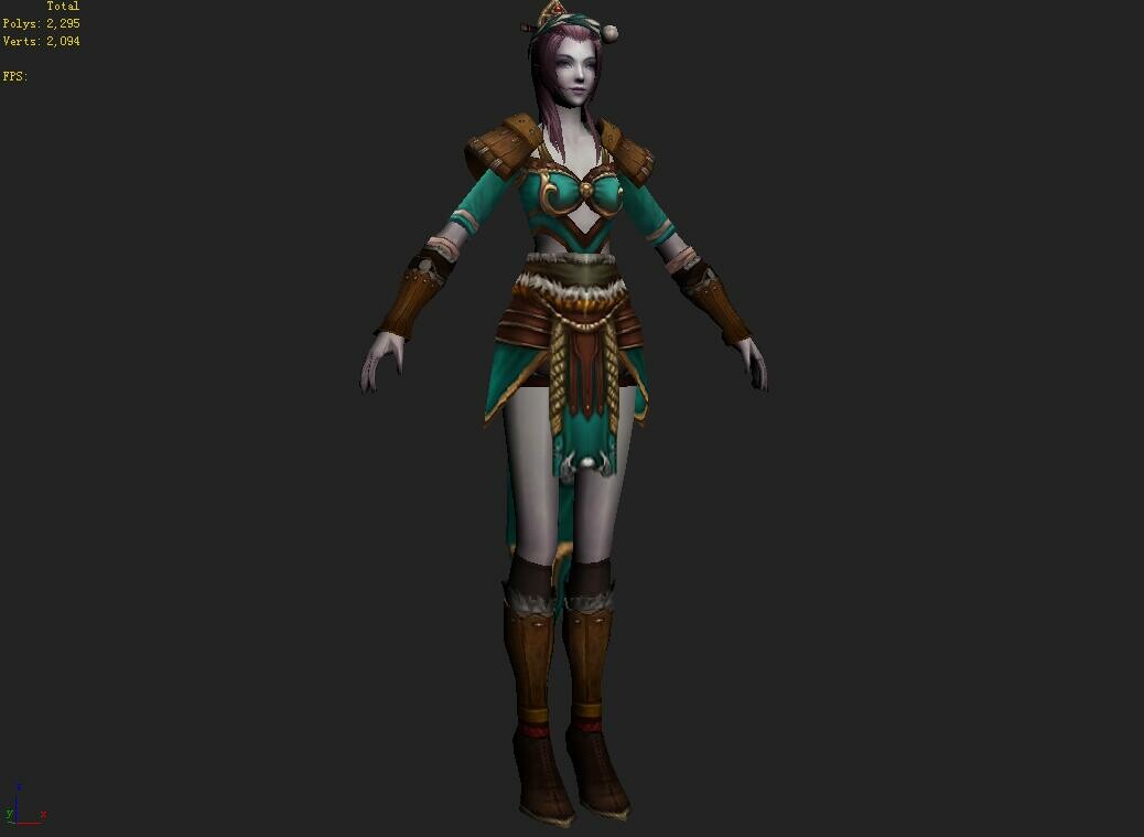ArtStation - Cloth Set - Female 03 | Game Assets