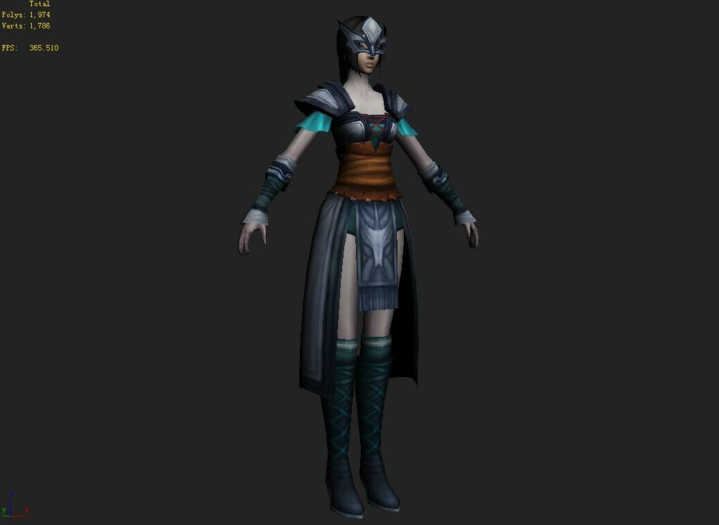 ArtStation - Cloth Set - Female 09 | Game Assets