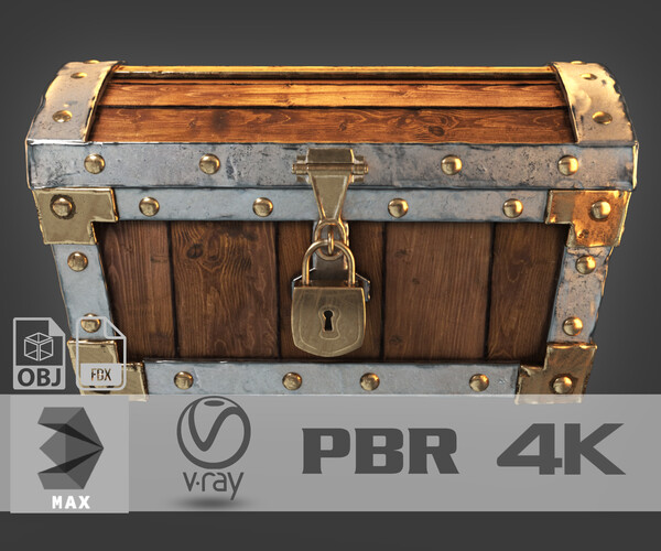 ArtStation - Treasure Chest with lock | Resources