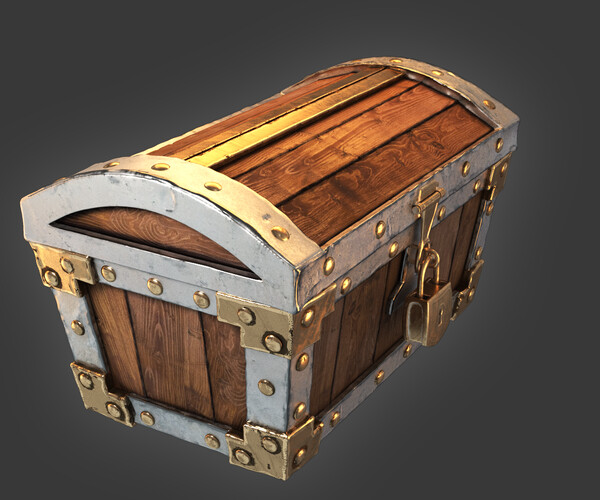 ArtStation - Treasure Chest with lock | Resources