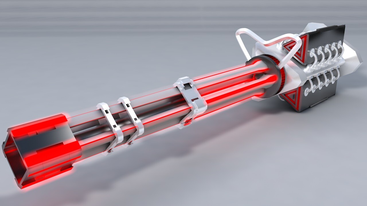 ArtStation - Minigun Futuristic | Resources