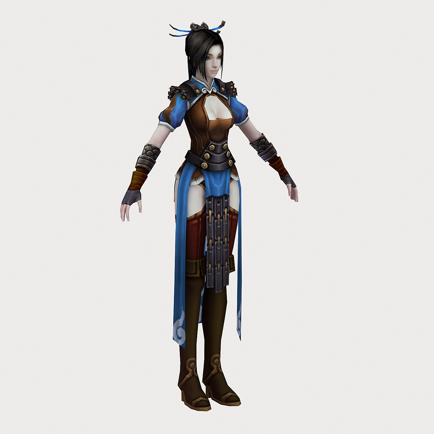 ArtStation - Leather Women 07 | Game Assets