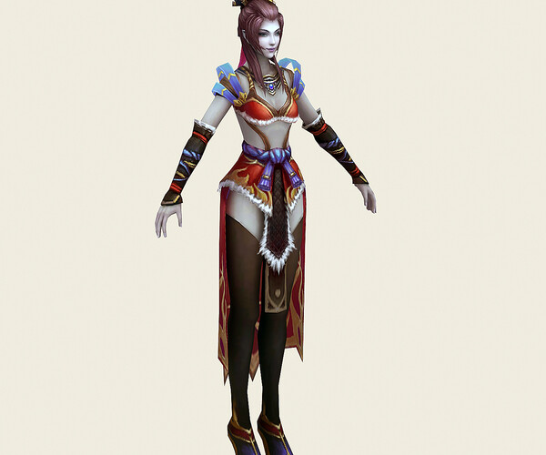 ArtStation - Light A lady 04 | Game Assets