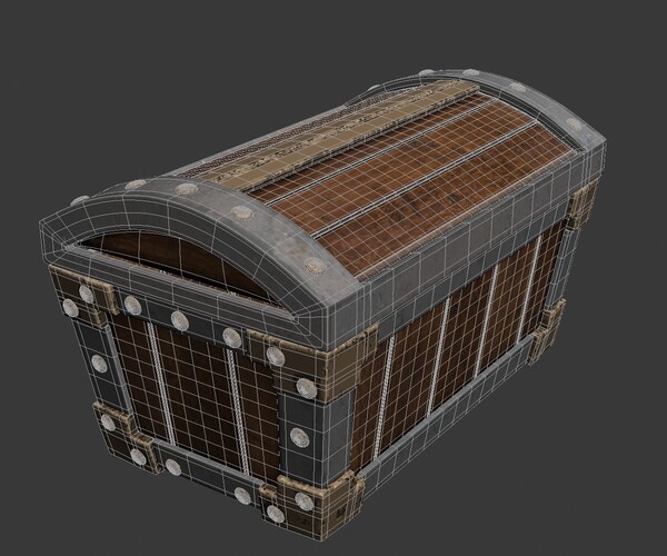 ArtStation - Treasure Chest with lock | Resources