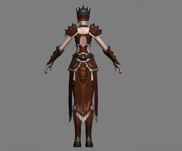 ArtStation - Light Armor Set - Female 14 | Game Assets