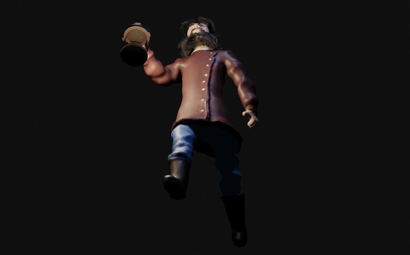 ArtStation - Lanterneiro - Lantern Man 3D model | Game Assets