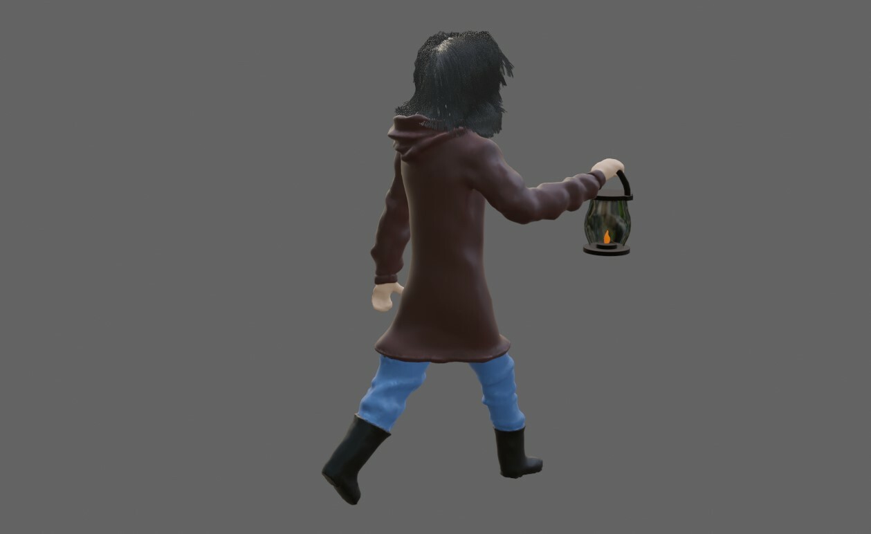 ArtStation - Lanterneiro - Lantern Man 3D model | Game Assets