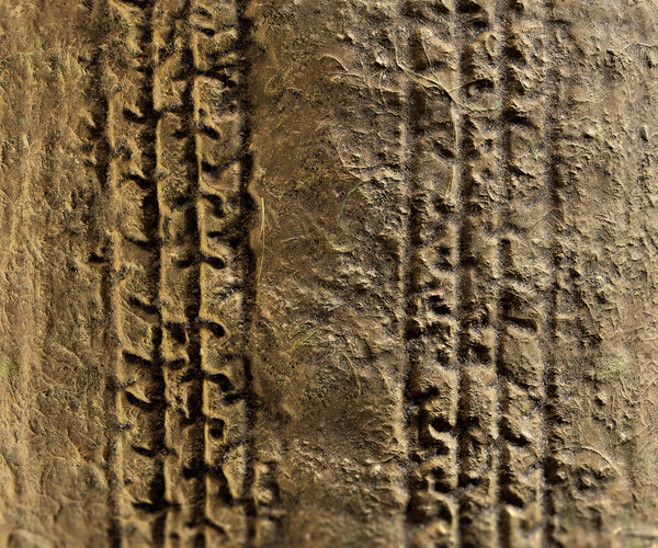 ArtStation - PBR - TRUCK WHEEL TRACKS, MUD, SOIL, TRACE, PRINT - 4K ...