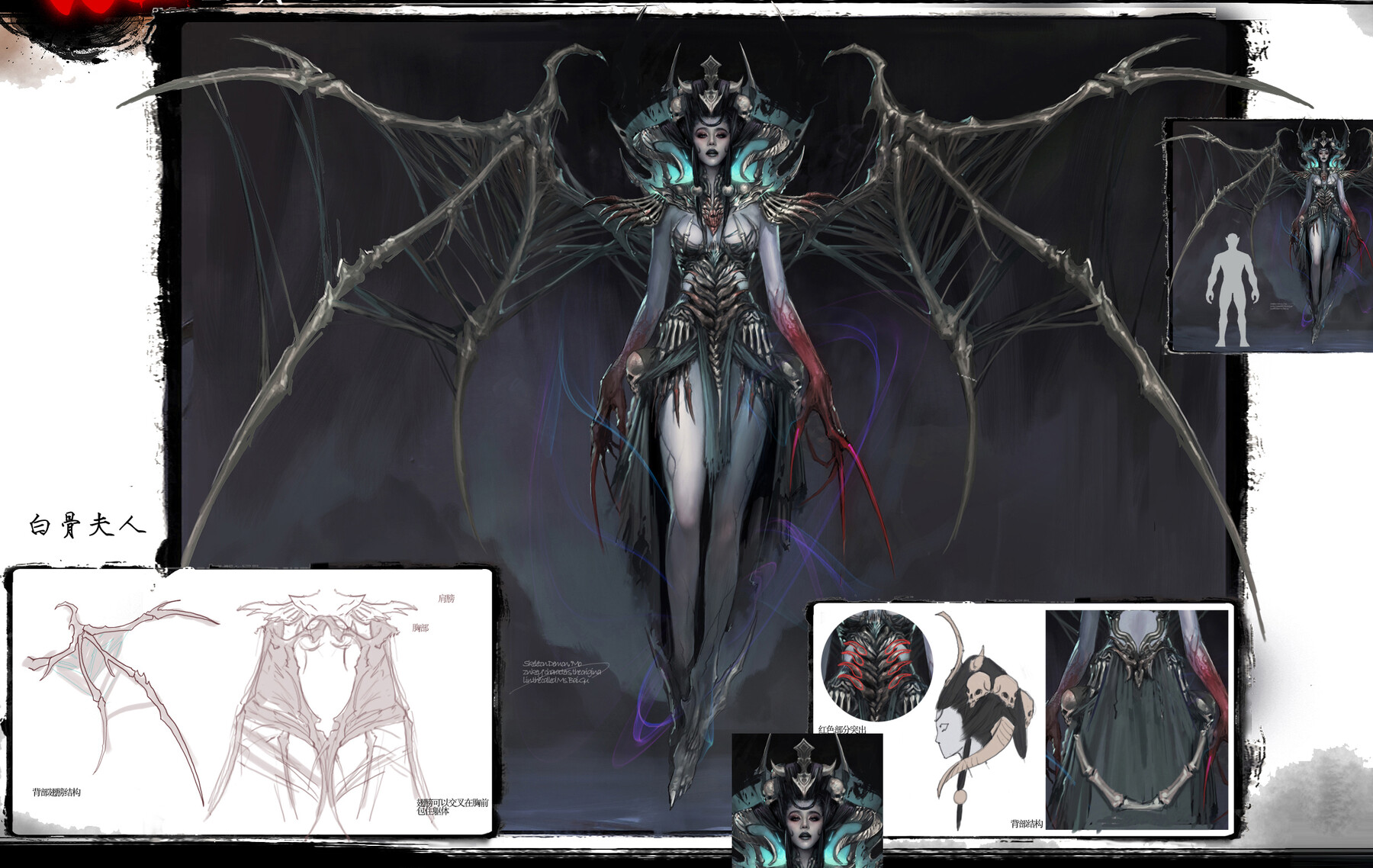 ArtStation - Low poly 3D Monster - Lady Bone | Game Assets