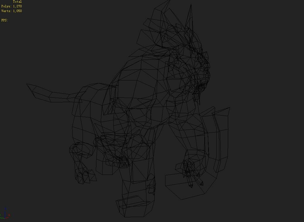 ArtStation - Low poly 3D Monster - White Stork | Game Assets