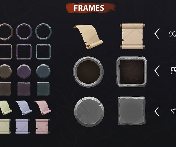 ArtStation - Rune and Scroll Icons | Game Assets