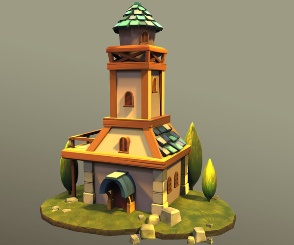 ArtStation - Town Hall | Game Assets