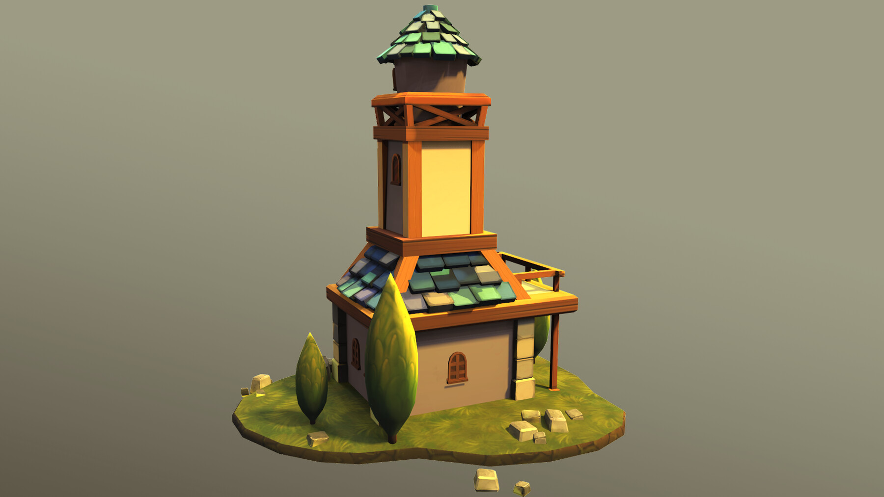 ArtStation - Town Hall | Game Assets