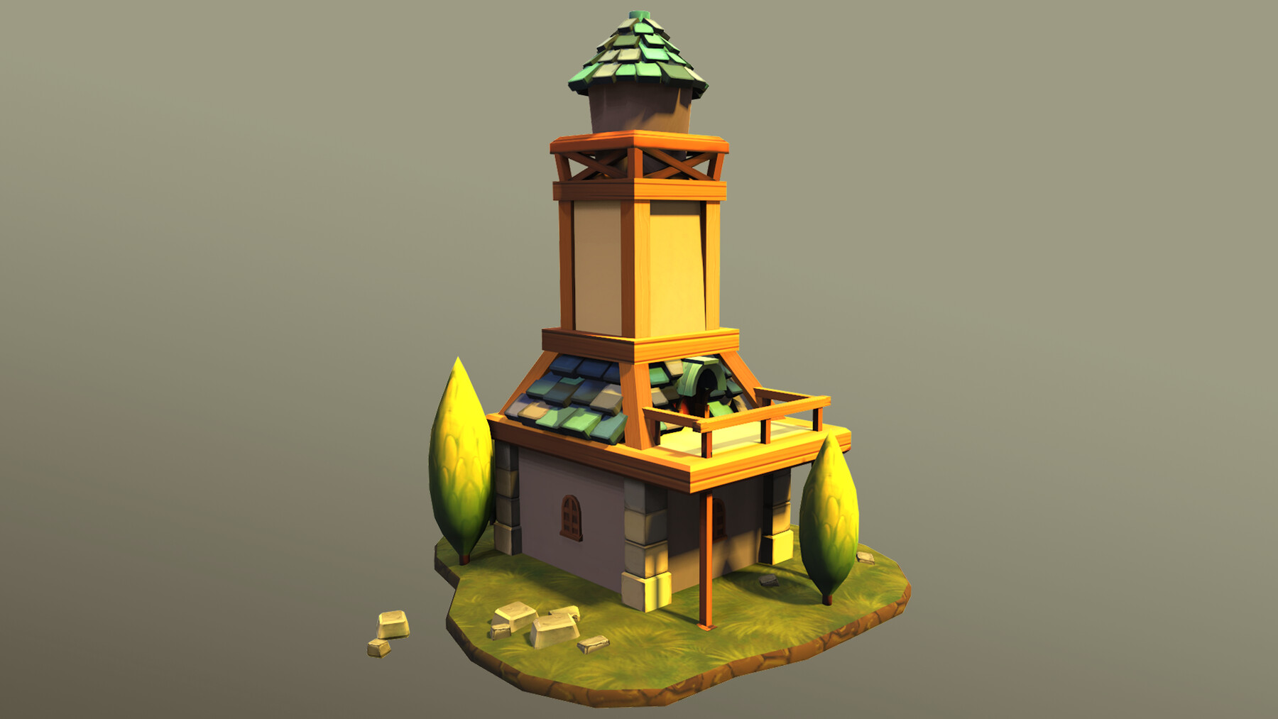 ArtStation - Town Hall | Game Assets
