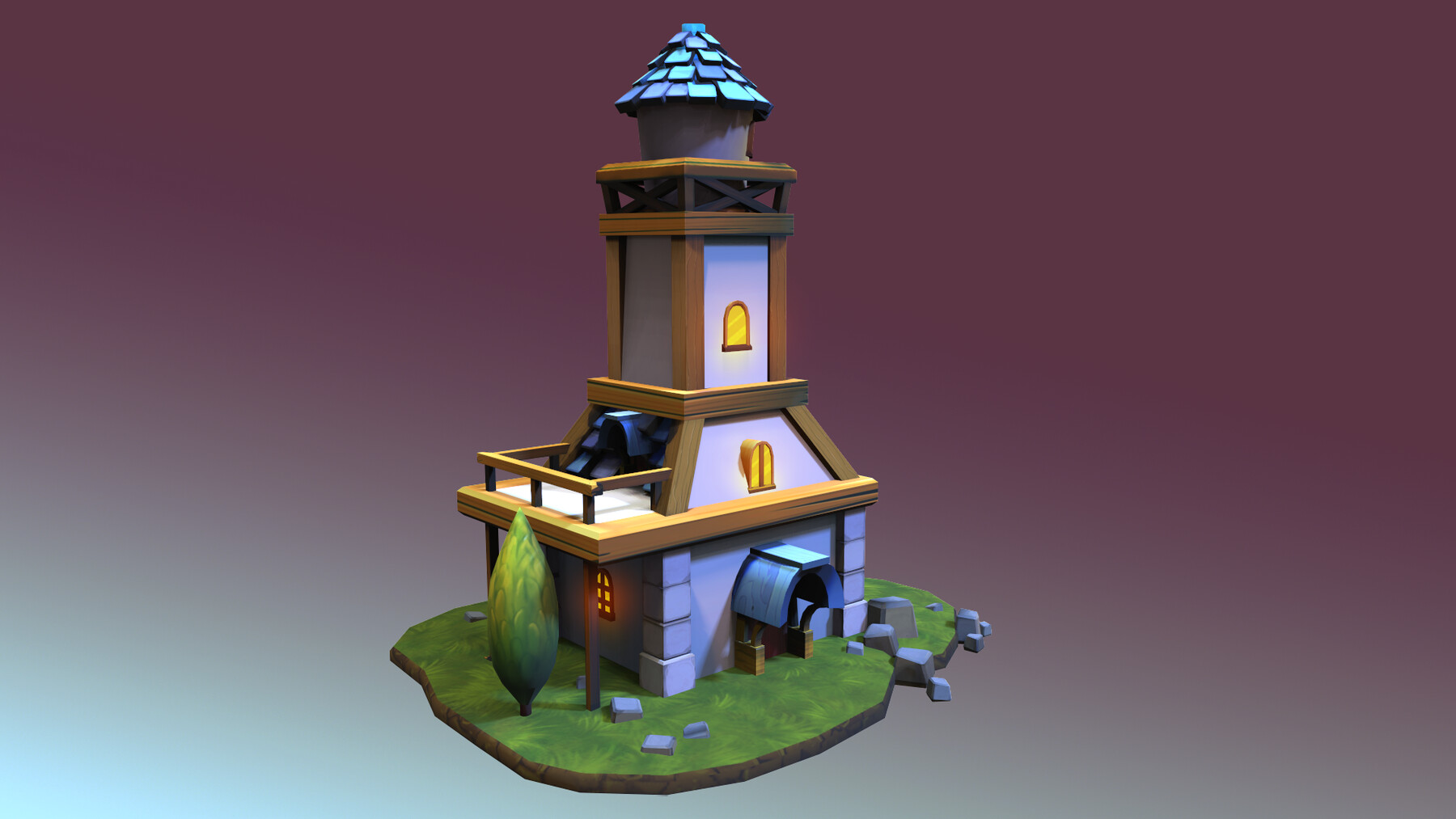 ArtStation - Town Hall | Game Assets