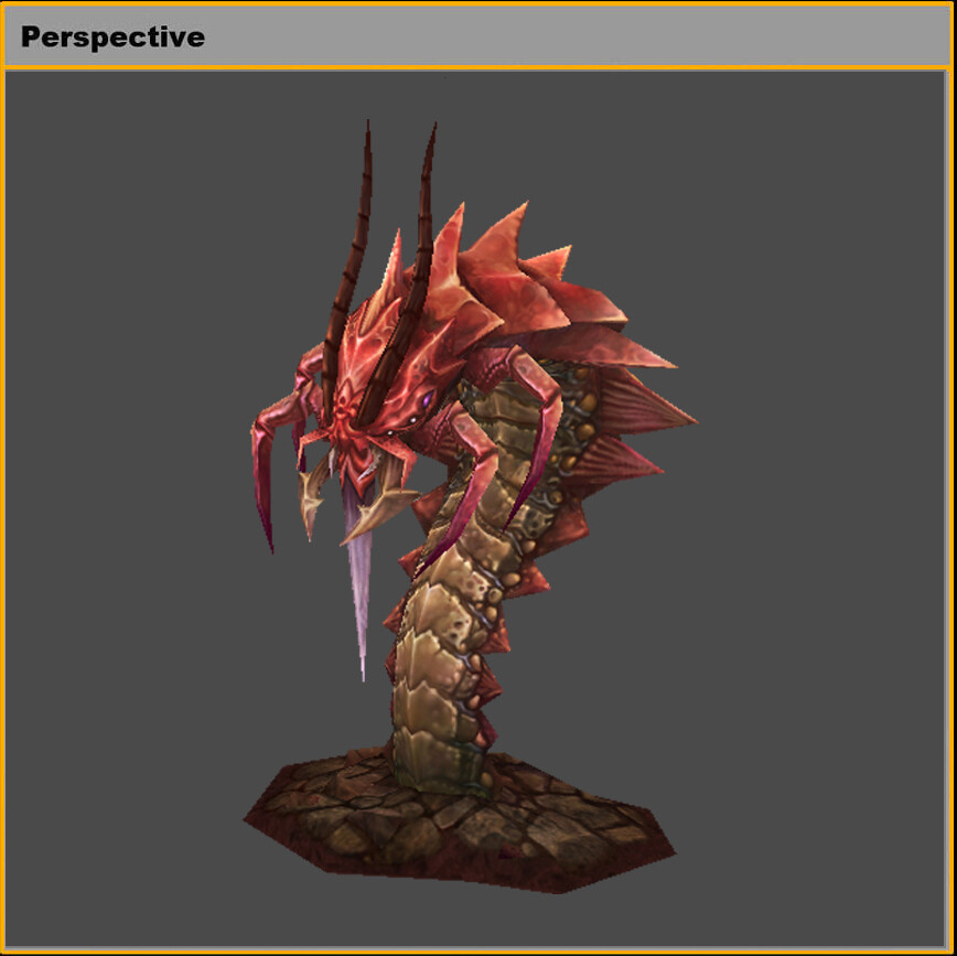 ArtStation - Low poly 3D Monster - One hundred years old | Game Assets