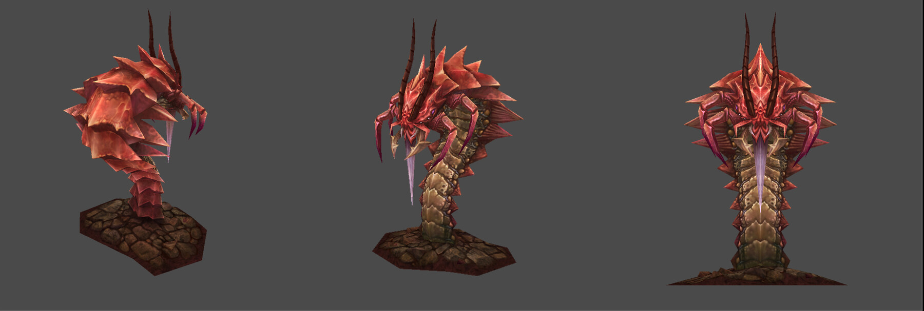 ArtStation - Low poly 3D Monster - One hundred years old | Game Assets