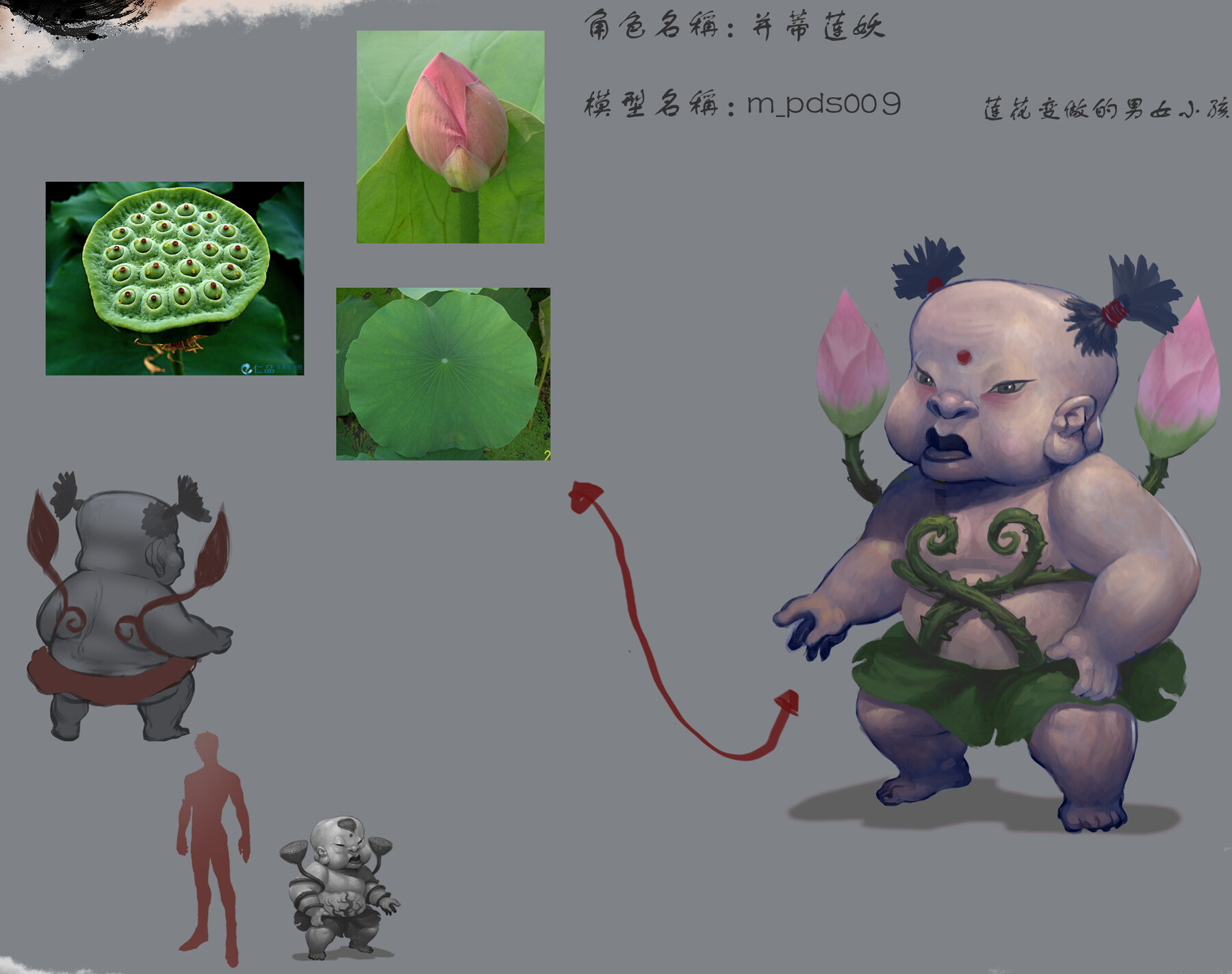 ArtStation - Low poly 3D Monster - The Twin Lotus Monster 02 | Game Assets