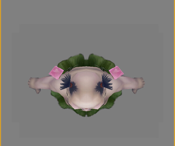 ArtStation - Low poly 3D Monster - The Twin Lotus Monster 02 | Game Assets