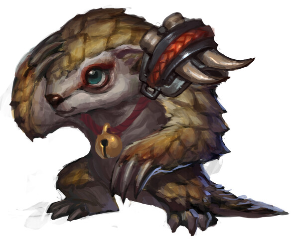 ArtStation - Low poly 3D Monster - Pangolin 02 | Game Assets