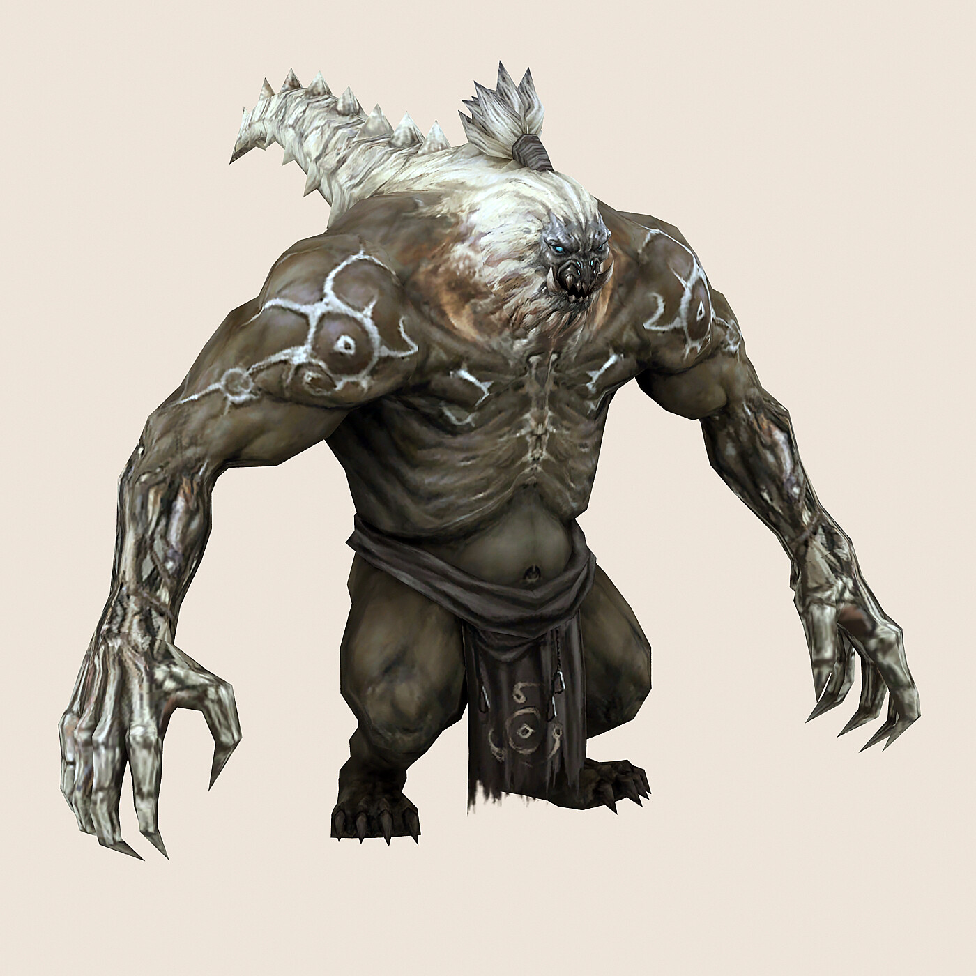 ArtStation - Low poly 3D Monster - Action Troll | Game Assets