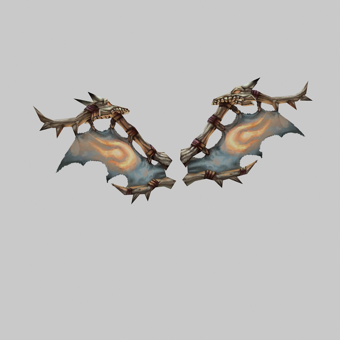ArtStation - Low poly 3D Monster - Devil Wings | Game Assets