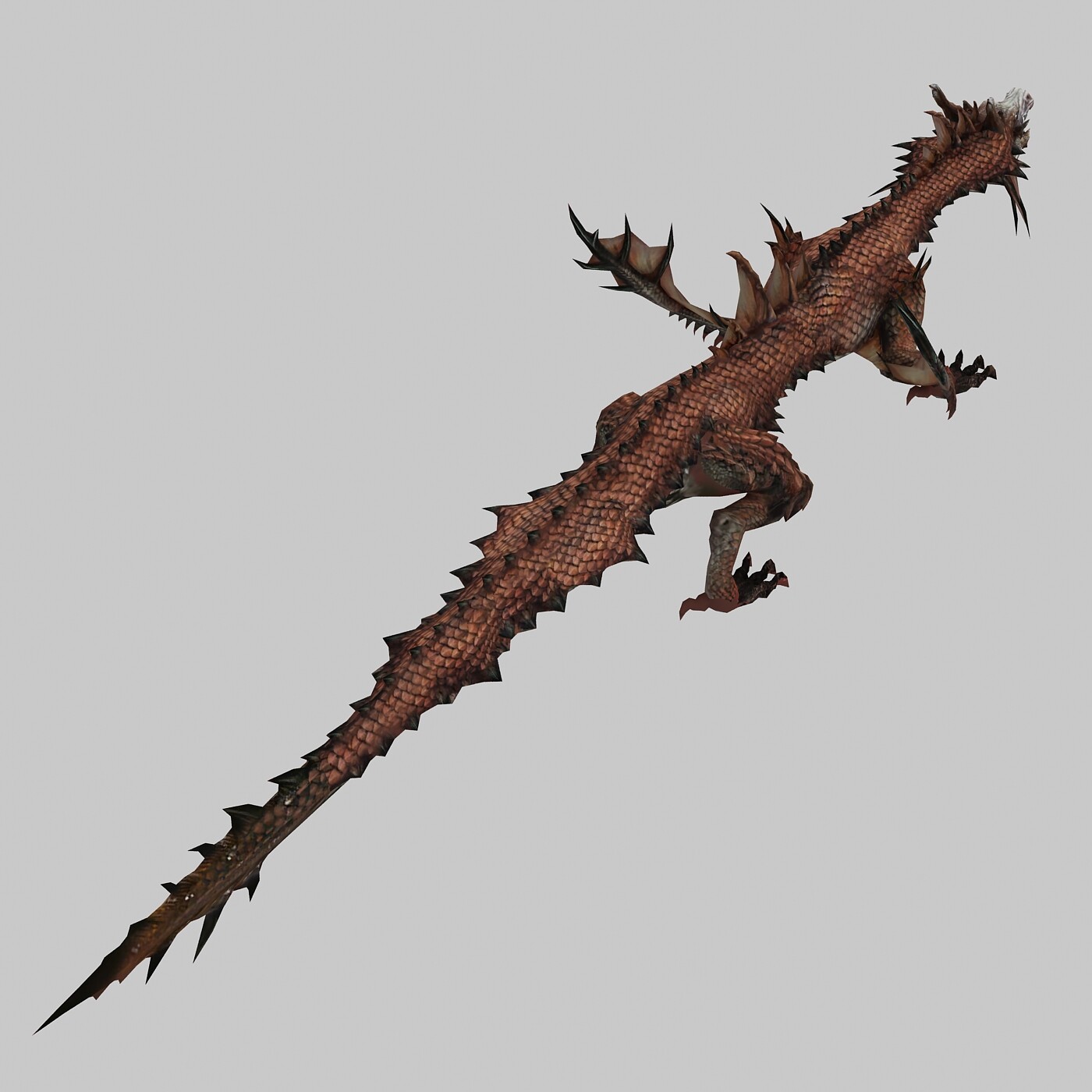 ArtStation - Low poly 3D Monster - Flying Beast | Game Assets