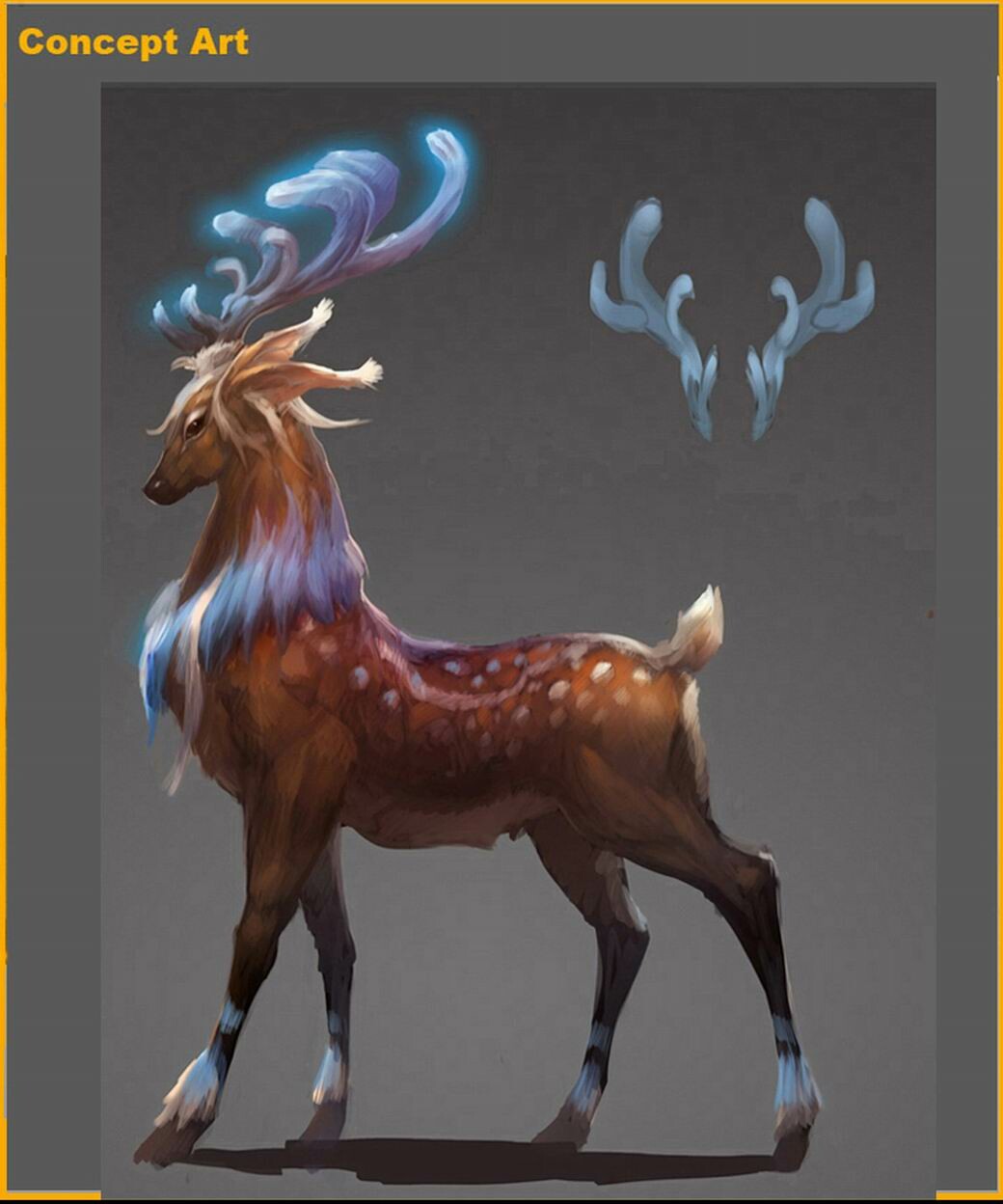 ArtStation - Low poly 3D Monster - Deer caught on | Game Assets