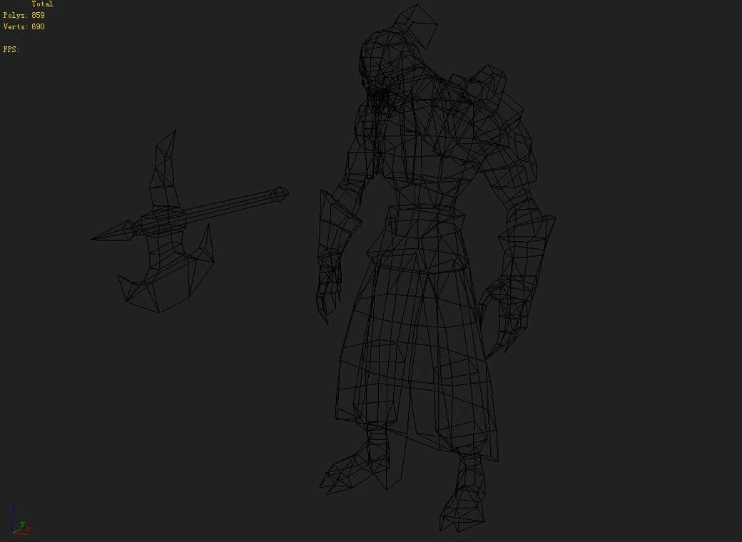 ArtStation - Low poly 3D Monster - Ghost Death | Game Assets