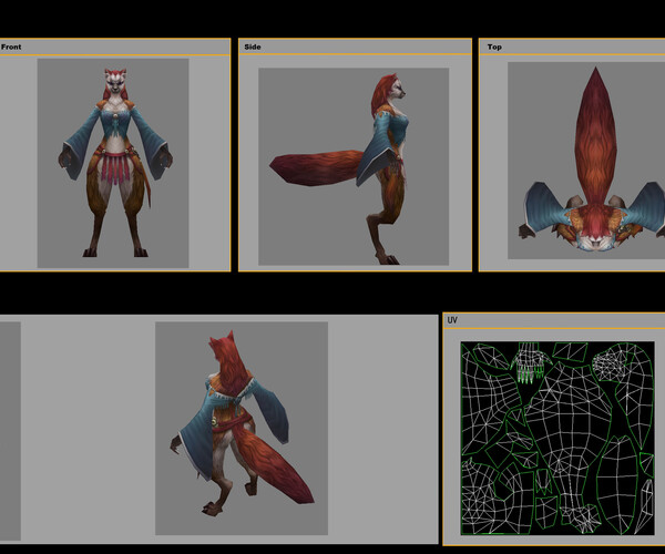 ArtStation - Low poly 3D Monster - Mirage Drugs | Game Assets