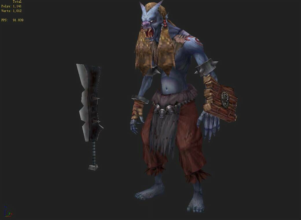 ArtStation - Low poly 3D Monster - Mortal Combat | Game Assets