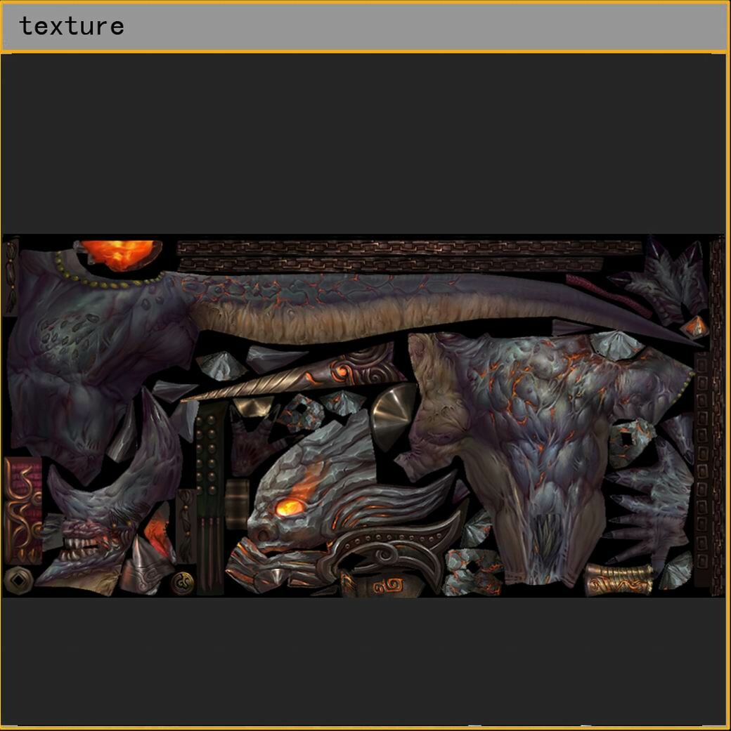 ArtStation - Low poly 3D Monster - Demon from the Fire | Game Assets