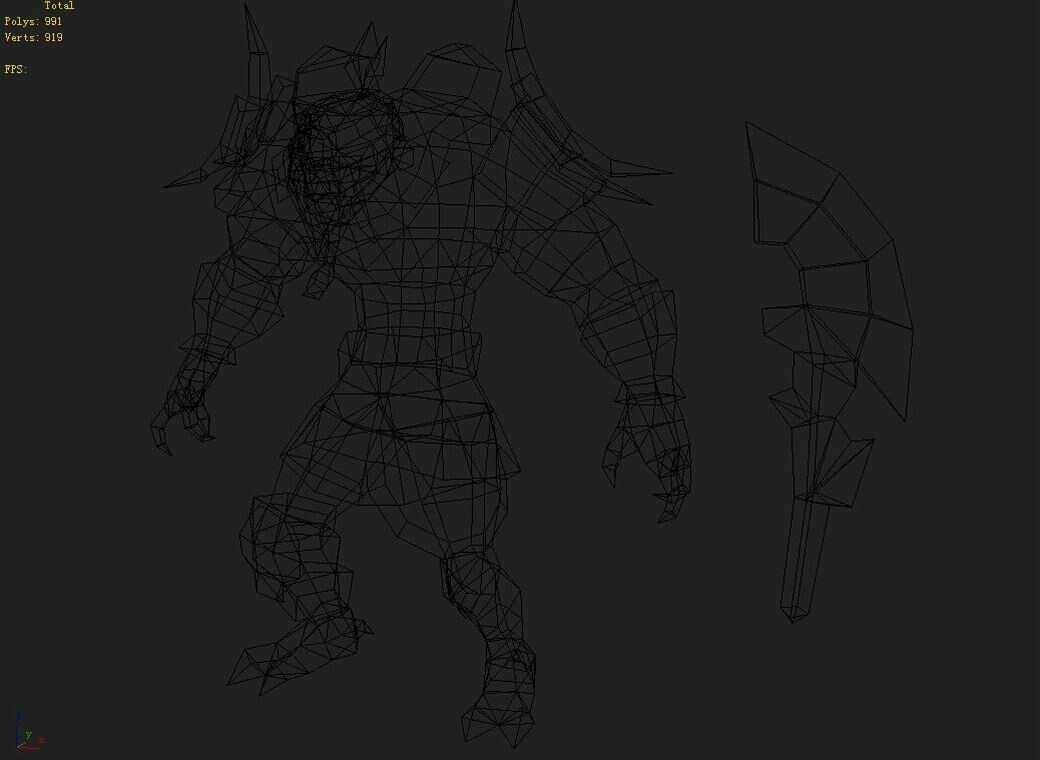 ArtStation - Low poly 3D Monster - Cutout Robber | Game Assets