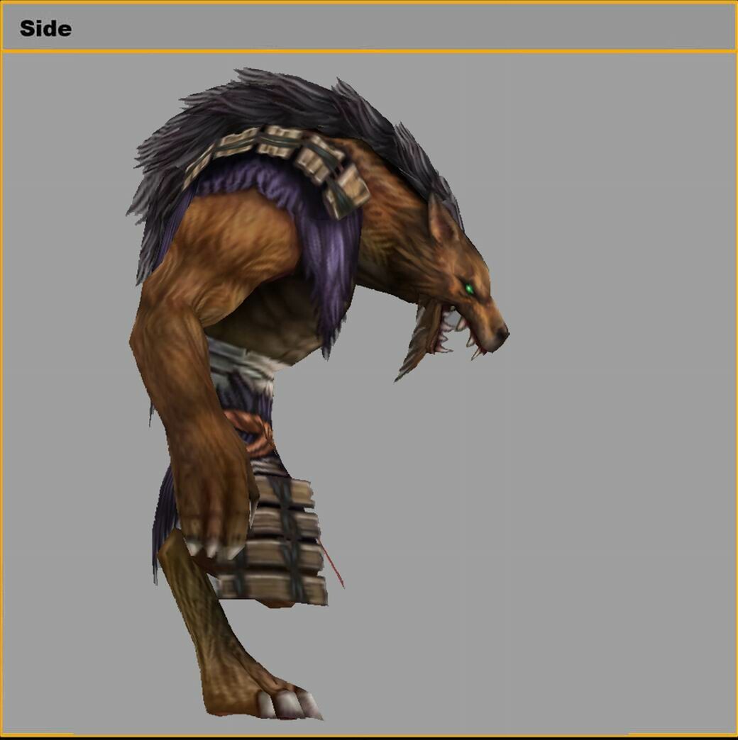 ArtStation - Low poly 3D Monster - Wolf Archer | Game Assets