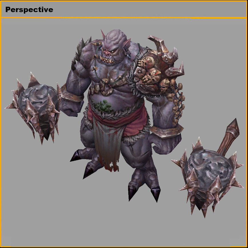 ArtStation - Low poly 3D Monster - Splitter | Game Assets