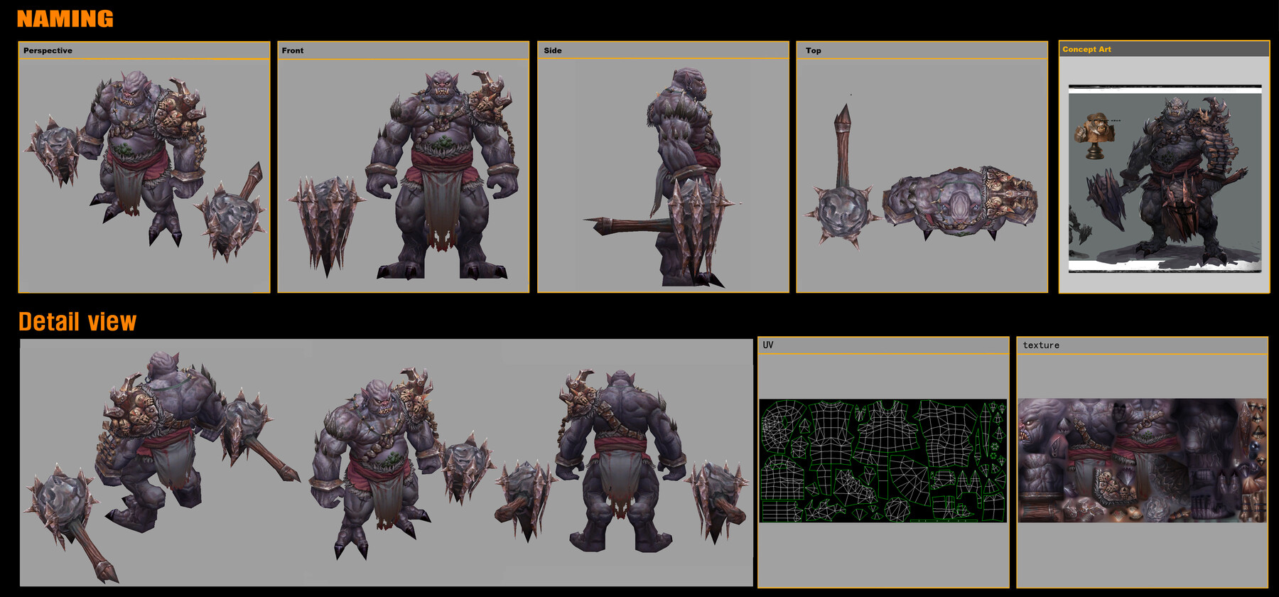 ArtStation - Low poly 3D Monster - Splitter | Game Assets