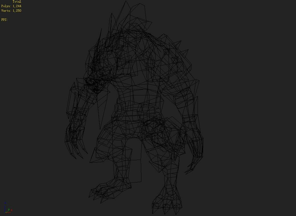 ArtStation - Low poly 3D Monster - Ling Xuanzi | Game Assets