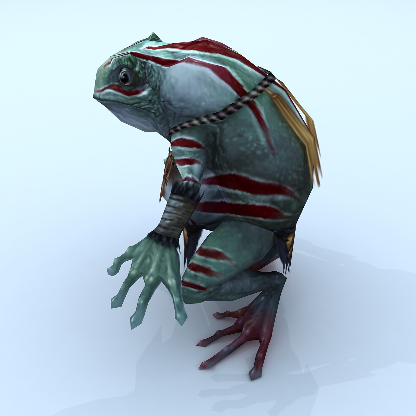 ArtStation - Low poly 3D Monster - Scattered Frog | Game Assets