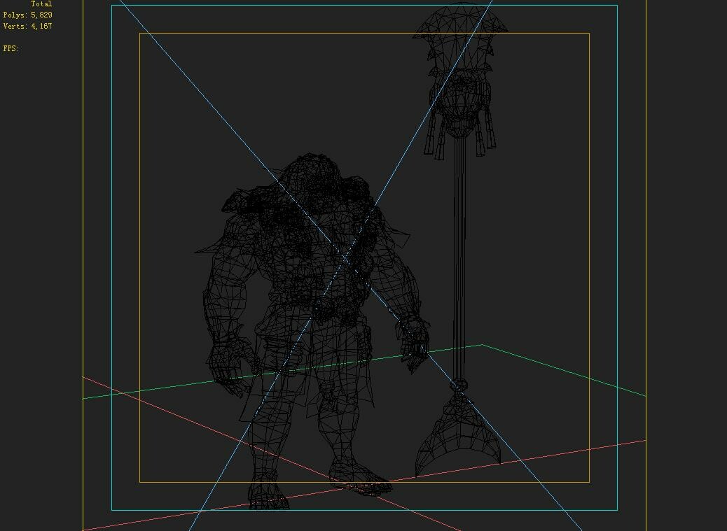 ArtStation - Low poly 3D Monster - Shards resentment | Game Assets