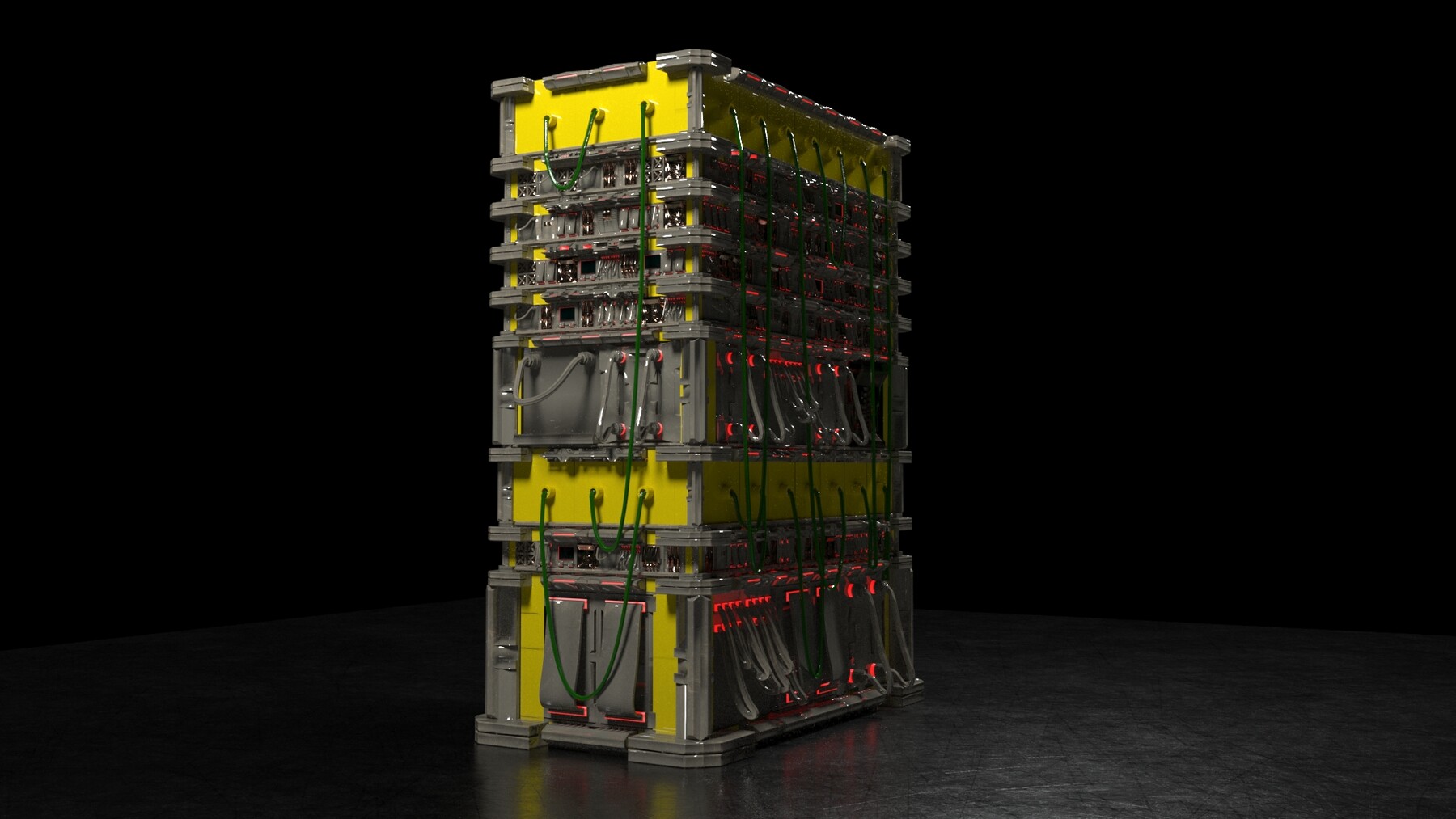 ArtStation - SCI FI Machinery and Crates 3D model SCI FI Machinery and ...