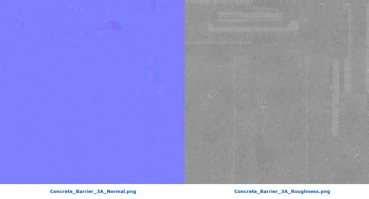 ArtStation - Concrete Barrier 3A | Game Assets