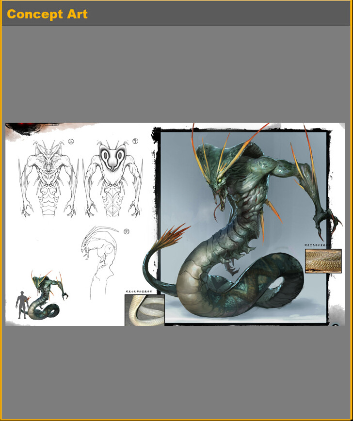 ArtStation - Low poly 3D Monster - Snake BOSS | Game Assets