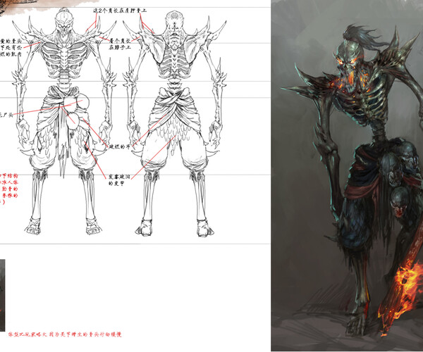 ArtStation - Low poly 3D Monster - Leader 骷髅 | Game Assets