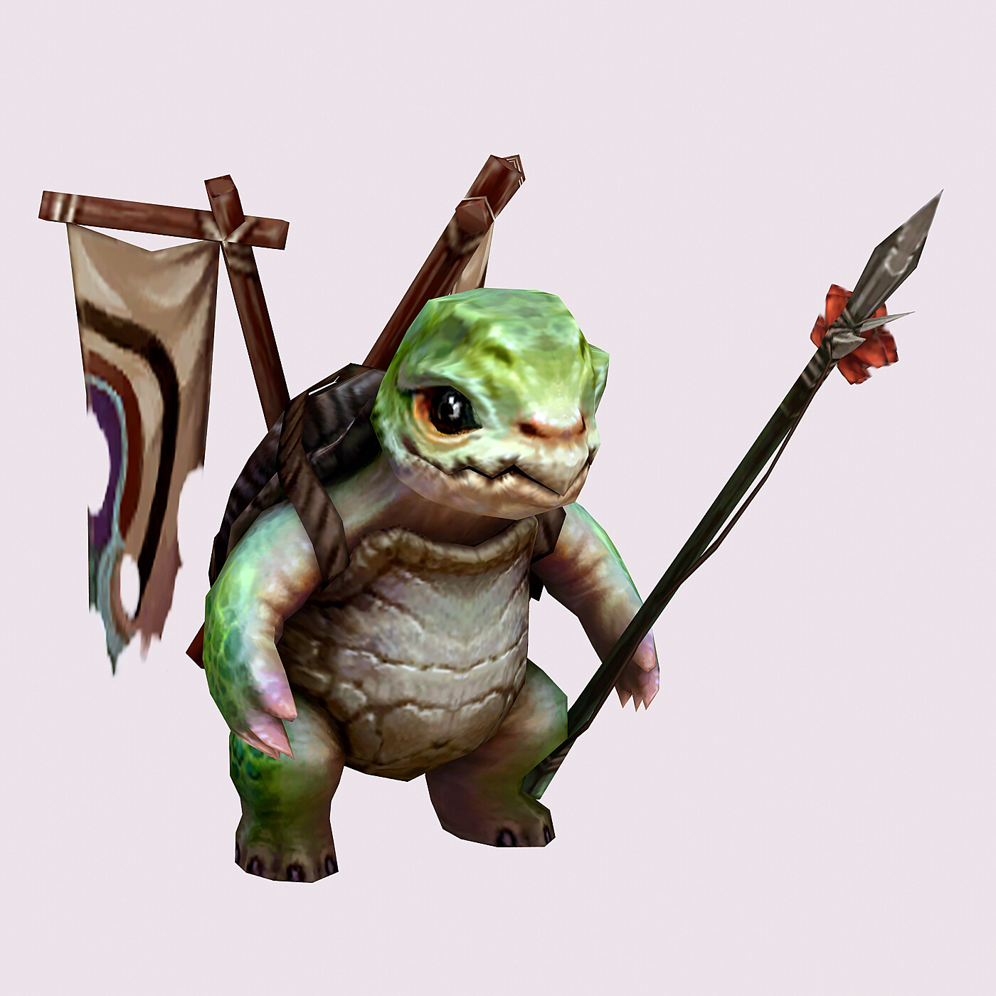 ArtStation - Low poly 3D Monster - Turtle Overseer | Game Assets