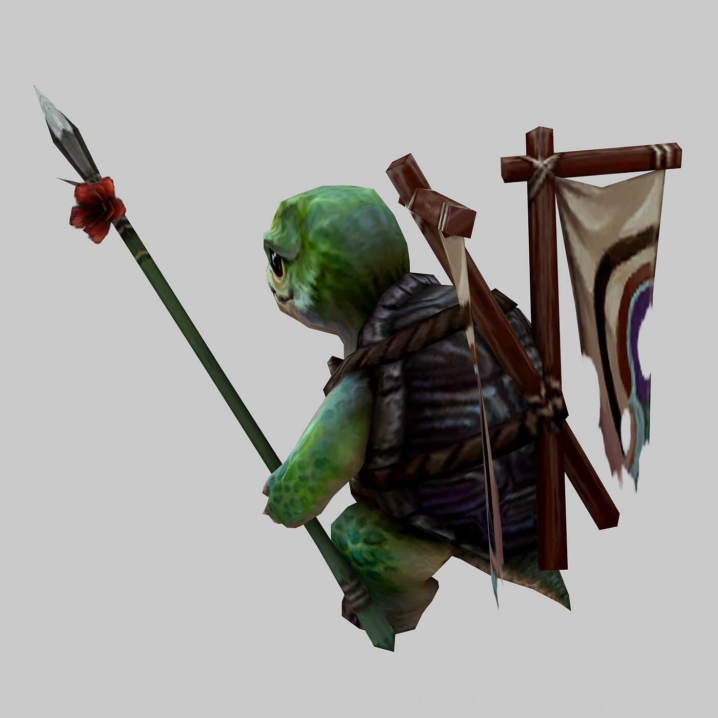 ArtStation - Low poly 3D Monster - Turtle Overseer | Game Assets