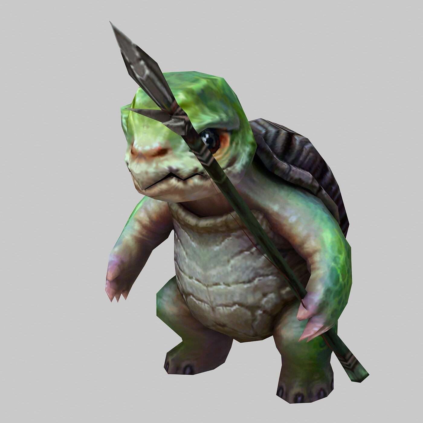 ArtStation - Low poly 3D Monster - Tortoise Soldier | Game Assets