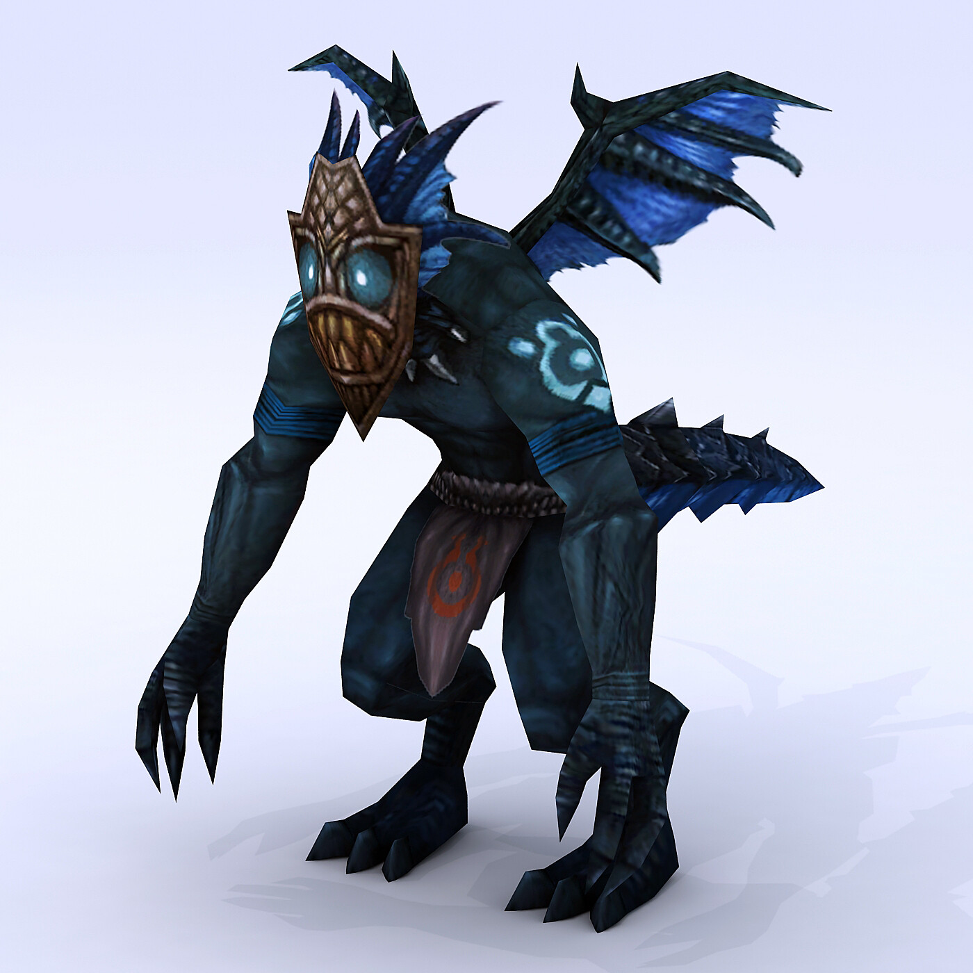 ArtStation - Low poly 3D Monster - Witch God 02 | Game Assets